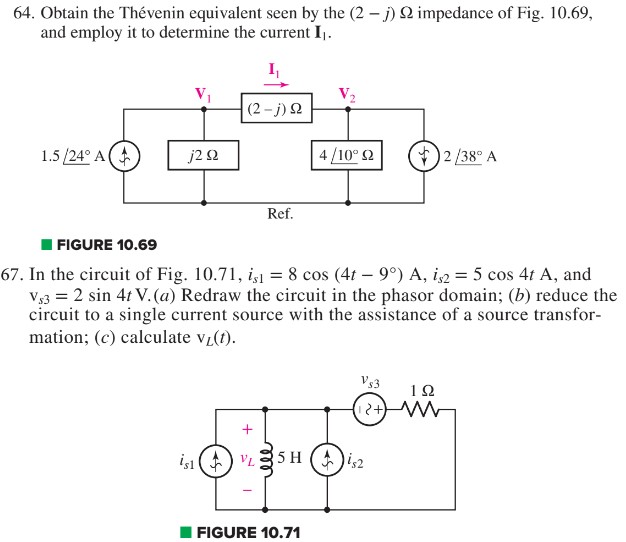 Solved 64. Obtain the Thévenin equivalent seen by the (2−j)Ω | Chegg.com