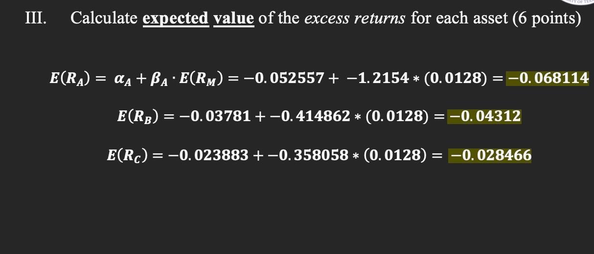 Assume that the Single Index Model holds in practice. | Chegg.com