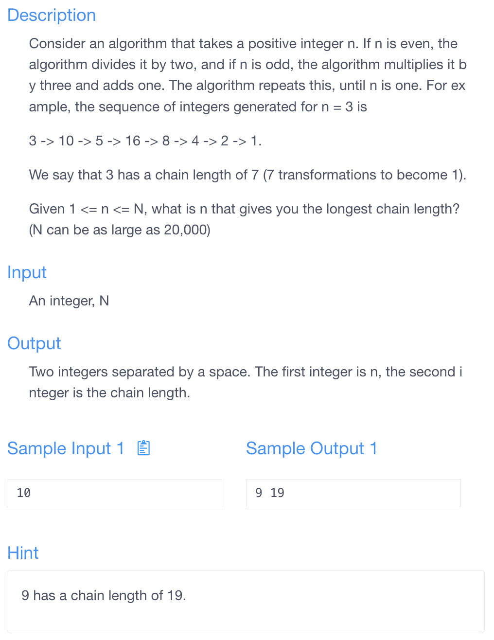 Solved Consider an algorithm that takes a positive integer | Chegg.com