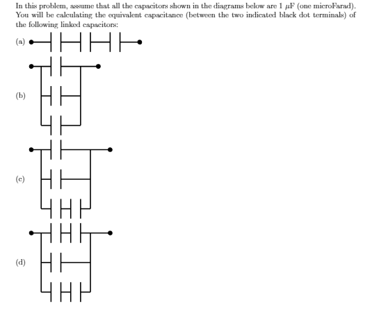 Solved In this problem, assume that all the capacitors shown | Chegg.com