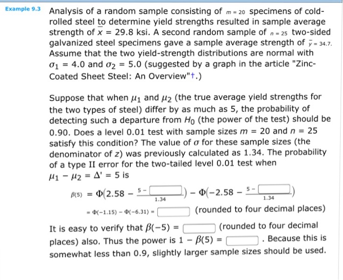 Solved Analysis of a random sample consisting of m = 20 | Chegg.com