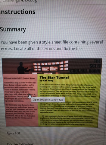 Solved 59 Instructions Summary You have been given a style | Chegg.com