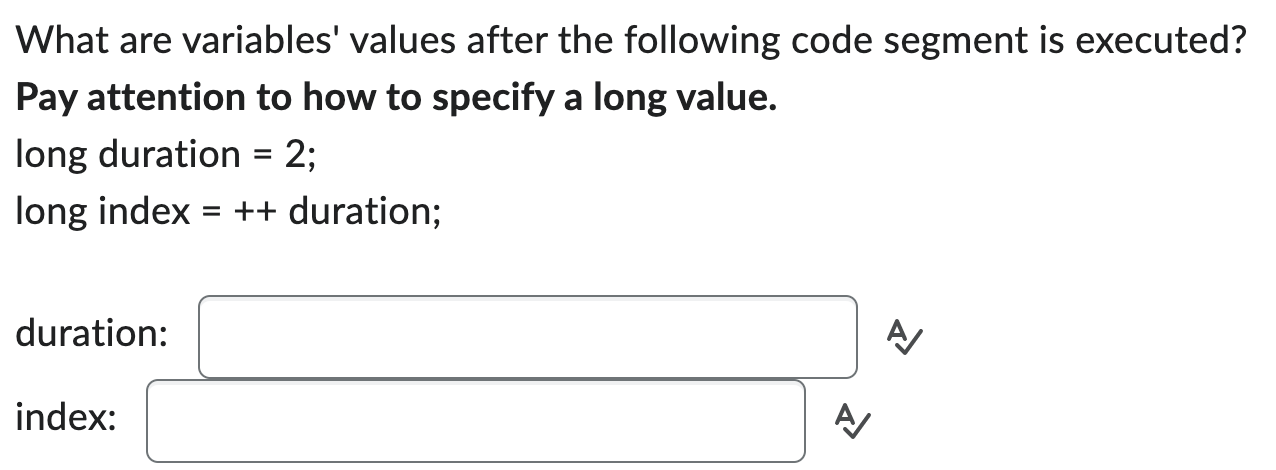 Solved What are variables' values after the following code | Chegg.com