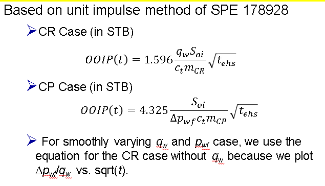 The OOIP equations that are derived (shown in the | Chegg.com