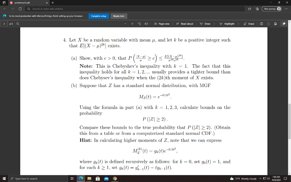 problemset2.pdf o Q Search or enter web address Not | Chegg.com