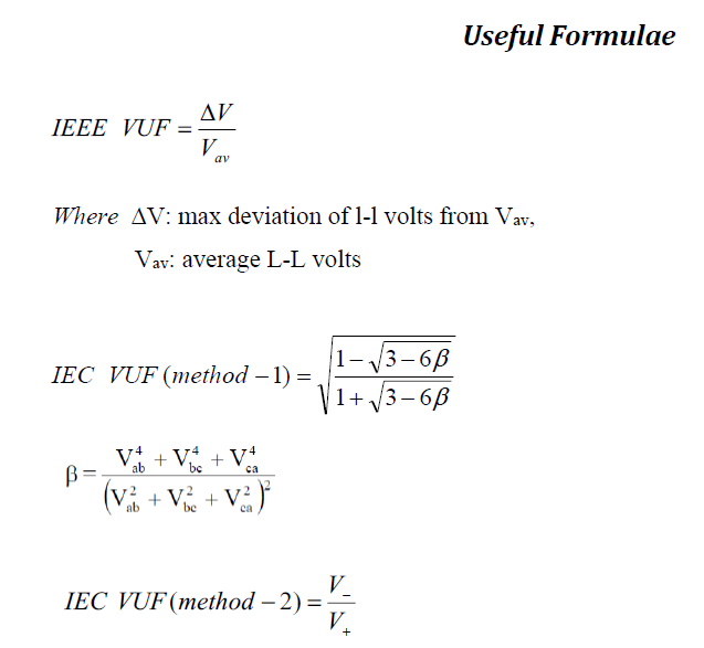 Solved Useful Formulae IEEEVUF=VavΔV Where ΔV : max | Chegg.com