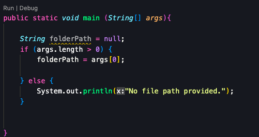 Solved How do I pass a folder path as an argument in a main | Chegg.com