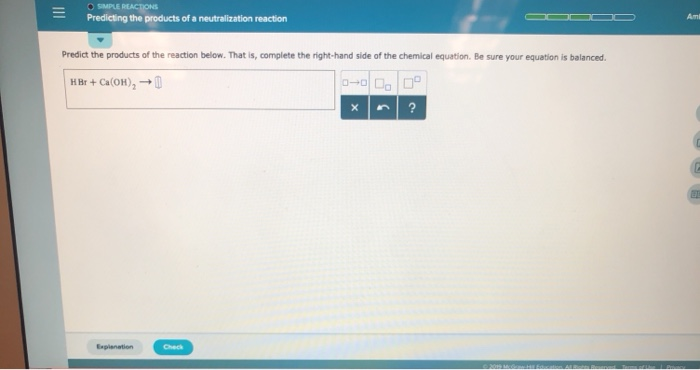 Solved SMPLE REACTONS -Predicting the products of a | Chegg.com