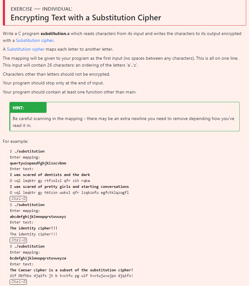 Solved EXERCISE - INDIVIDUAL: Encrypting Text with a | Chegg.com