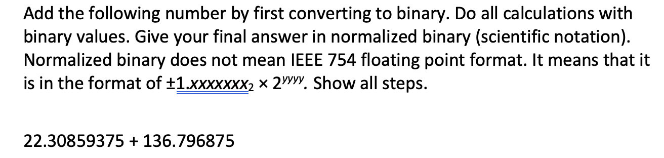 Solved Add the following number by first converting to | Chegg.com