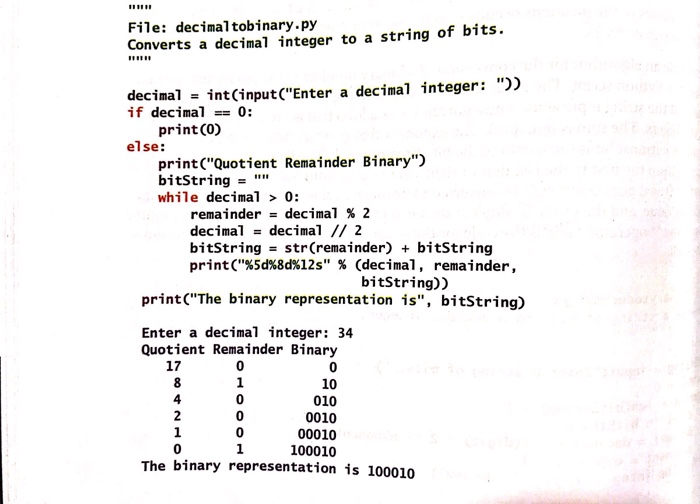 Use the strategy of the decimal to binary conversion | Chegg.com