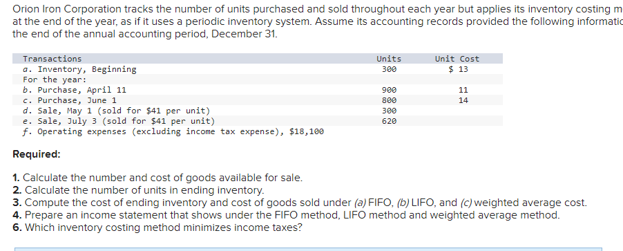 Solved Compute the cost of ending inventory and cost of | Chegg.com