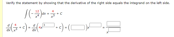 Solved Verify the statement by showing that the derivative | Chegg.com