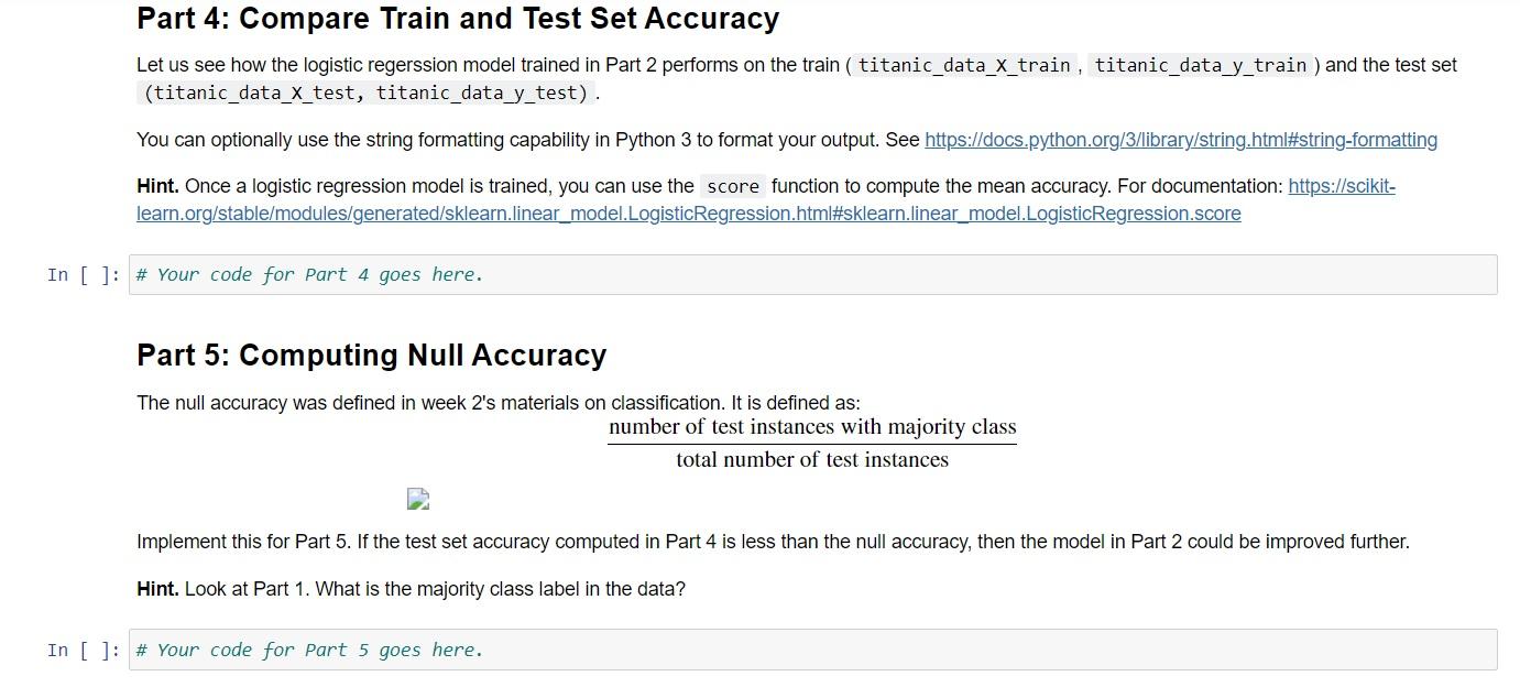 Solved Logistic Regression And Svms In This Assignment We 