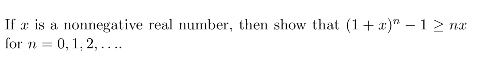 Solved If x is a nonnegative real number, then show that (1 | Chegg.com