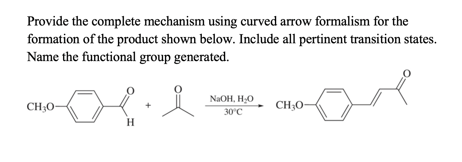 Solved Provide the complete mechanism using curved arrow | Chegg.com