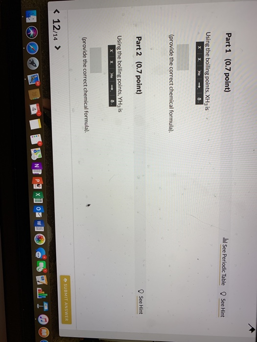 Solved Part 1 (0.7 point) d See Periodic Table See Hint | Chegg.com