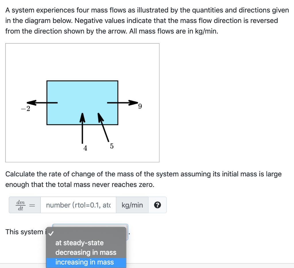 Solved A system experiences four mass flows as illustrated | Chegg.com