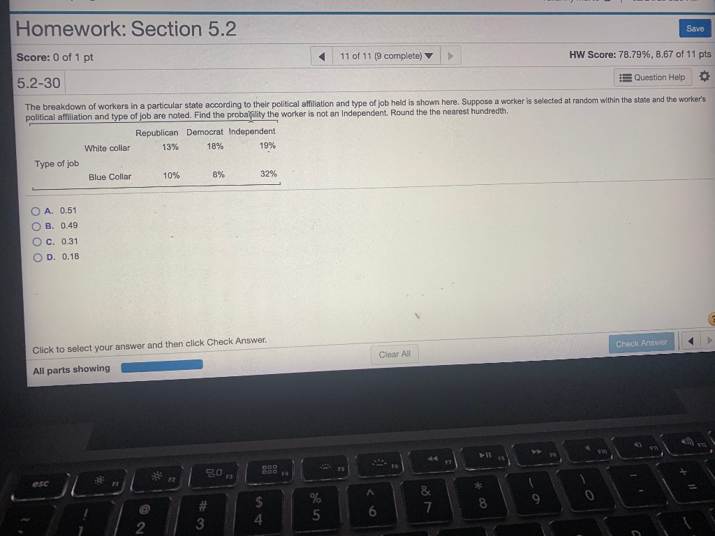 Solved Save Homework Section 5 2 Score 0 Of 1 Pt 5 2 30 11