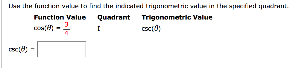 Solved Use the function value to find the indicated | Chegg.com