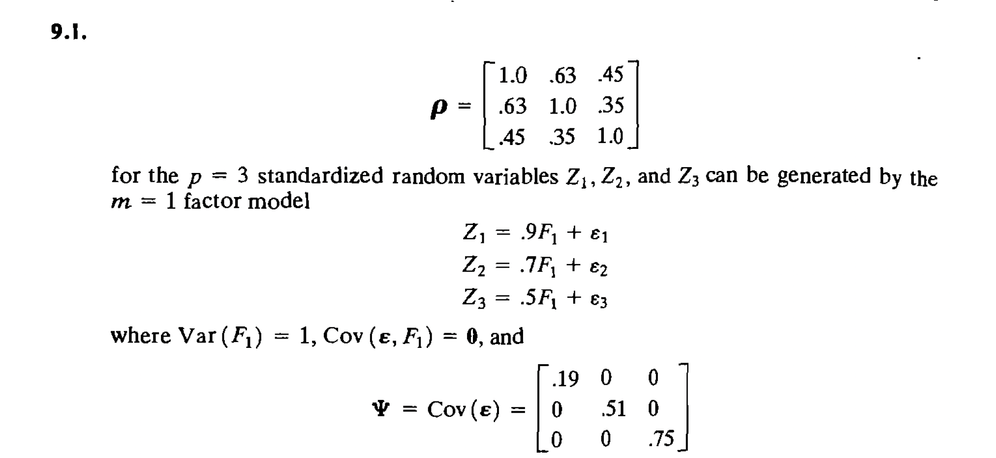 (1) What is the communality for Z2 variable? (2) How | Chegg.com