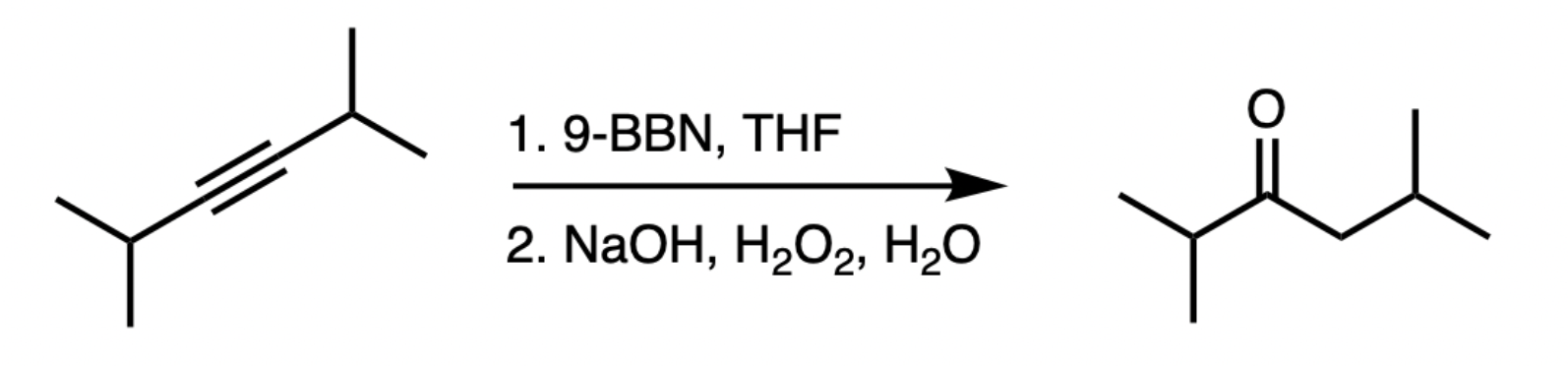 Solved O 1. 9-BBN, THE 2. NaOH, H2O2, H2O | Chegg.com