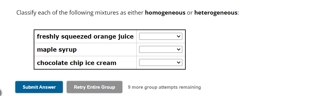 Solved Classify each of the following as either a pure | Chegg.com