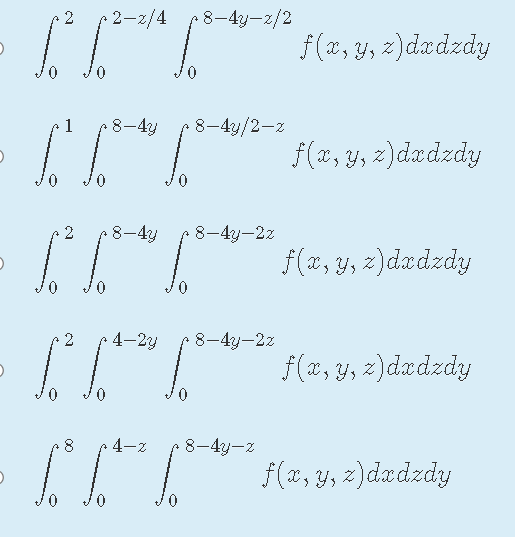 Solved Given the following integral: , writing this | Chegg.com