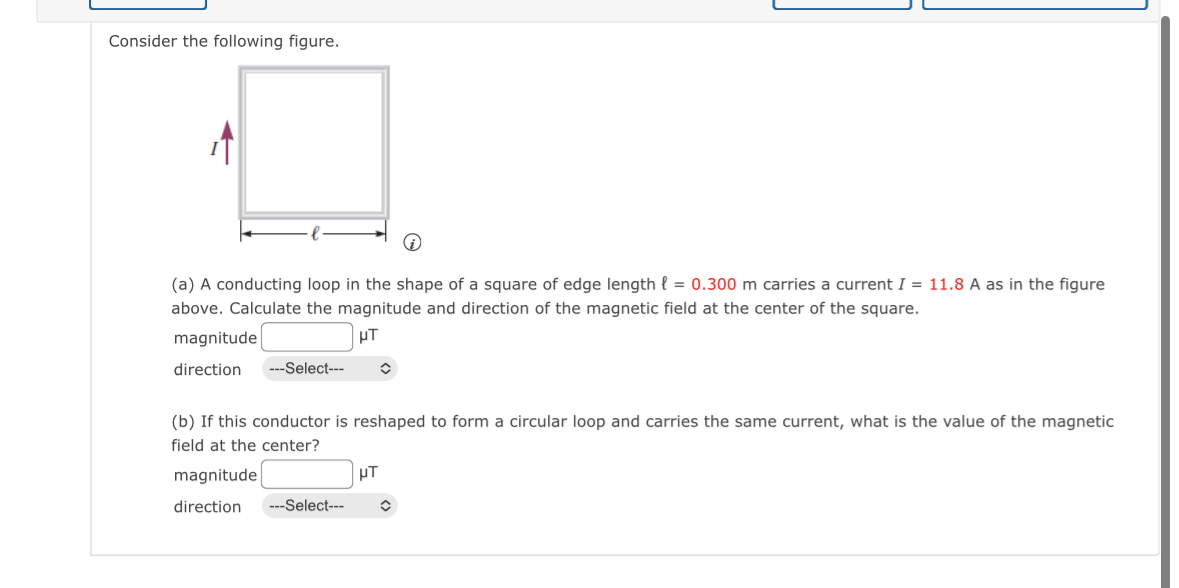Solved Consider the following figure. (a) A conducting loop | Chegg.com
