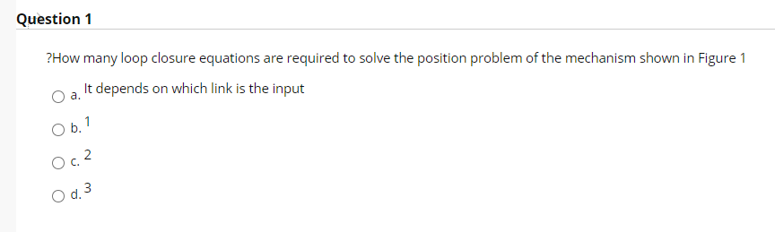 Solved o FIGURE 1 Question 1 ? How many loop closure | Chegg.com