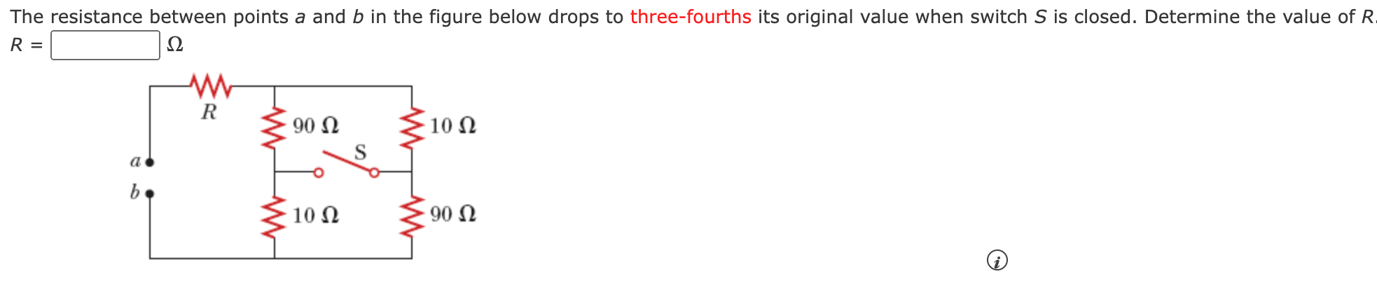 Solved The resistance between points a and b in the figure | Chegg.com