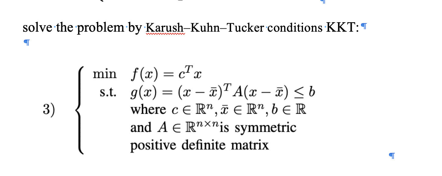Solved solve the problem by Karush-Kuhn-Tucker conditions | Chegg.com