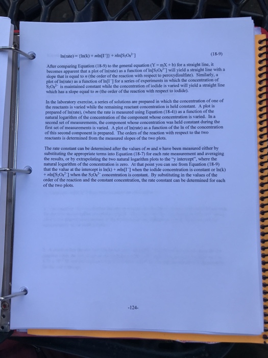 Solved Kinetics 1 Prelaboratory Assignment Name and Drawer | Chegg.com