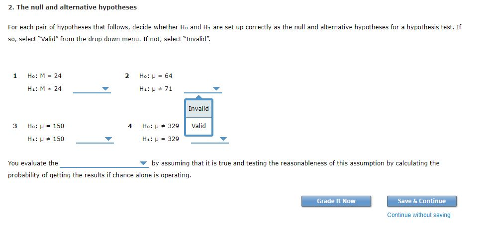 Solved 2. The null and alternative hypotheses For each pair | Chegg.com
