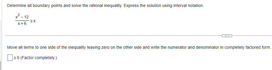 Solved Determine all boundary points and solve the rational | Chegg.com