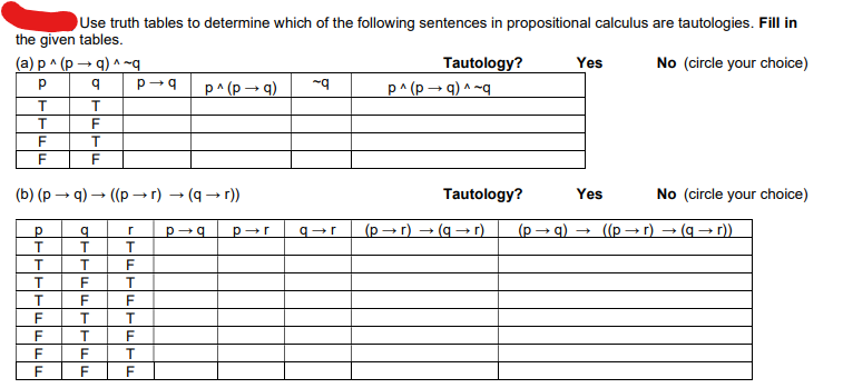 Solved Use truth tables to determine which of the following | Chegg.com