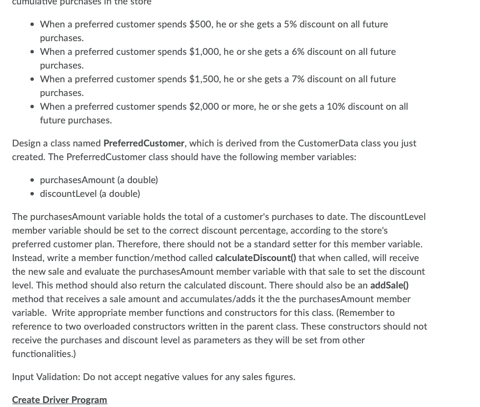 Solved Instructions Design a class named Person Data with | Chegg.com