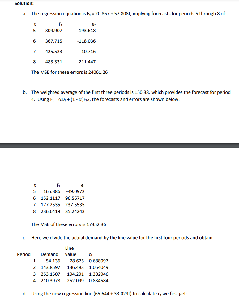 Solved 2. Consider the demand shown below that occurred over | Chegg.com