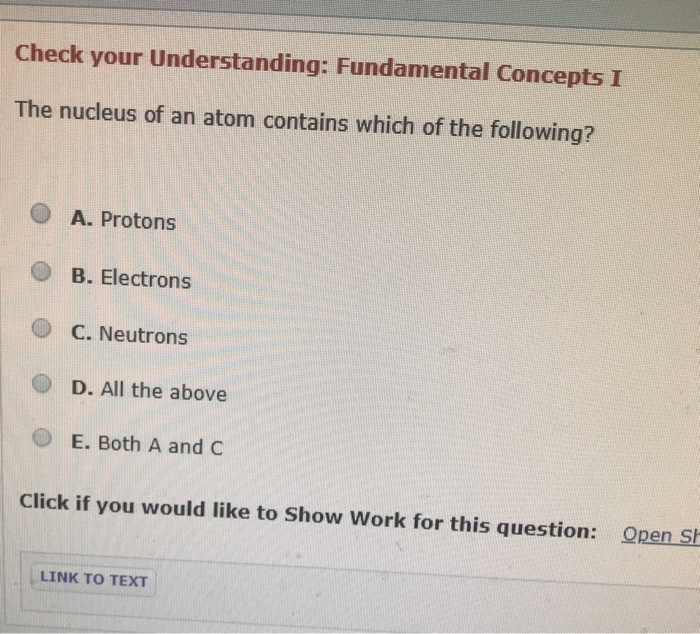 Solved Check your Understanding: Fundamental Concepts I The | Chegg.com