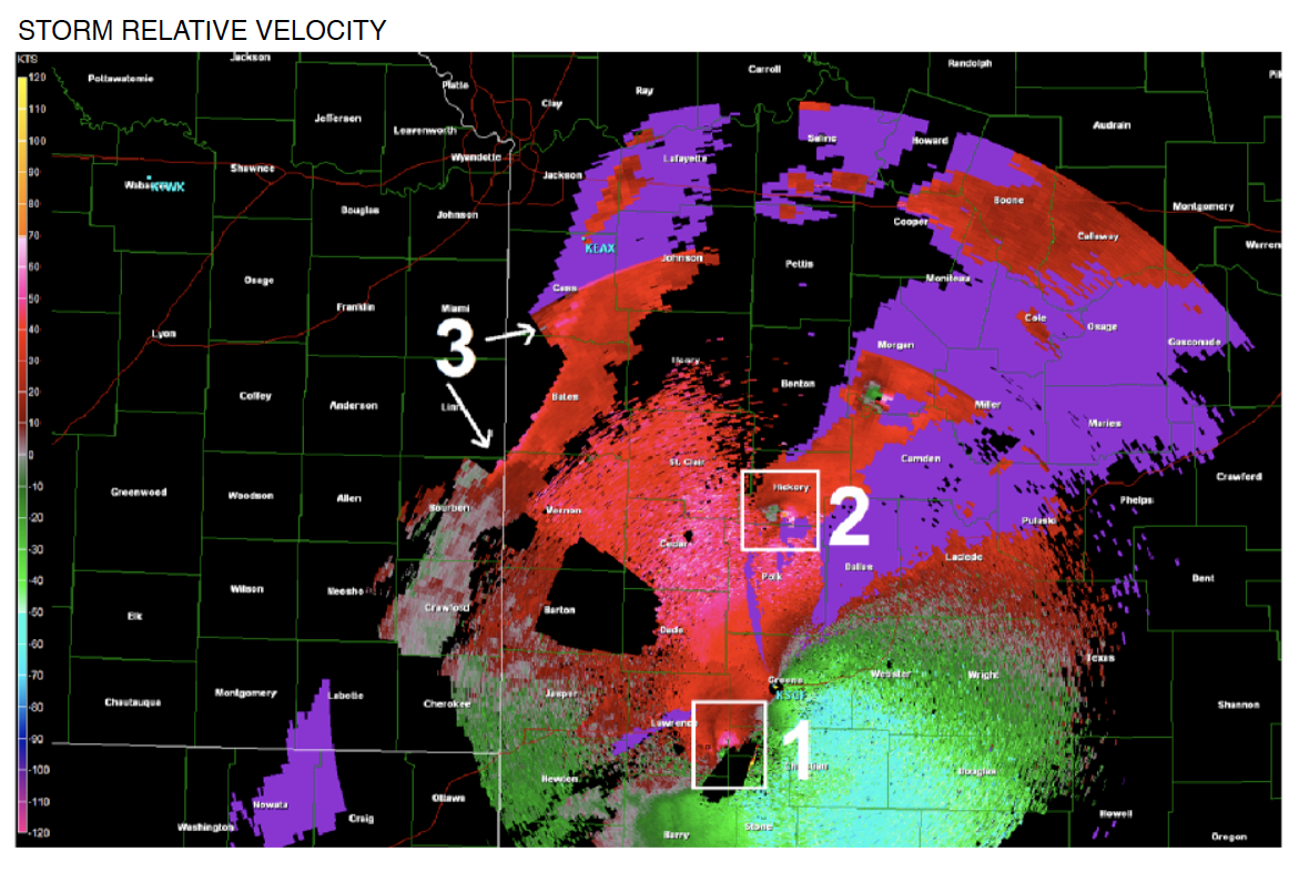 Solved Use the base reflectivity image to describe the | Chegg.com