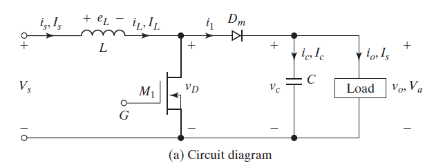 Solved The boost regulator in Figure 5.18a has an input | Chegg.com