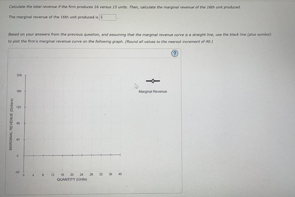 Solved 2. Calculating marginal revenue from a linear demand | Chegg.com
