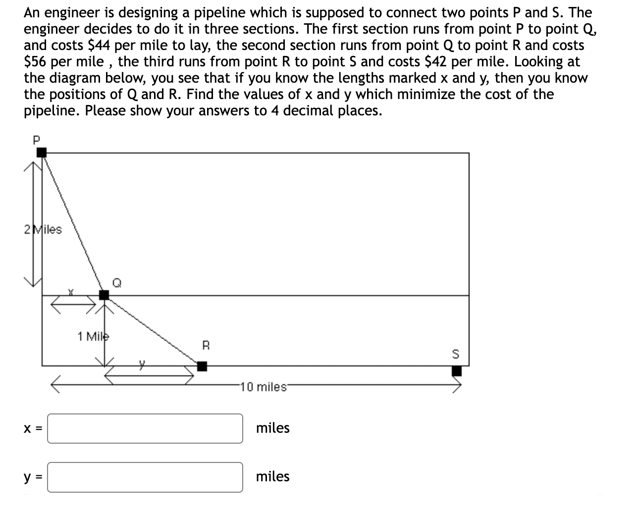 Solved An engineer is designing a pipeline which is supposed | Chegg.com