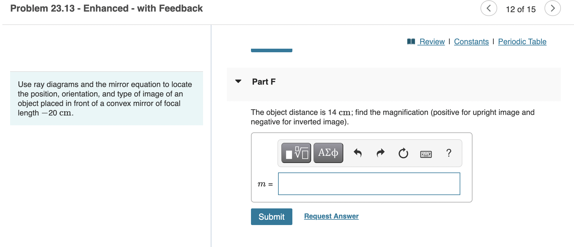 Solved Use ray diagrams and the mirror equation to locate | Chegg.com