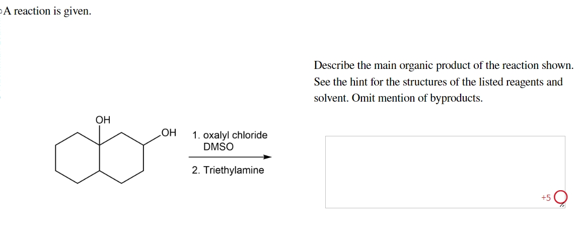 Solved A reaction is given. The structures of the reagents | Chegg.com