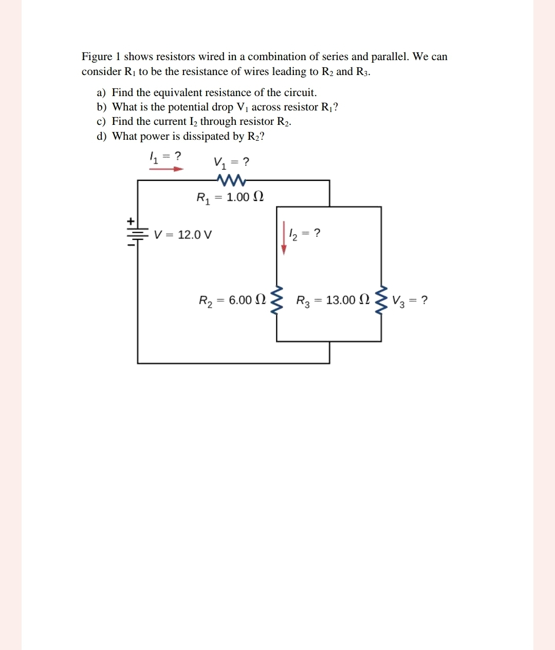 Solved Figure 1 shows resistors wired in a combination of | Chegg.com