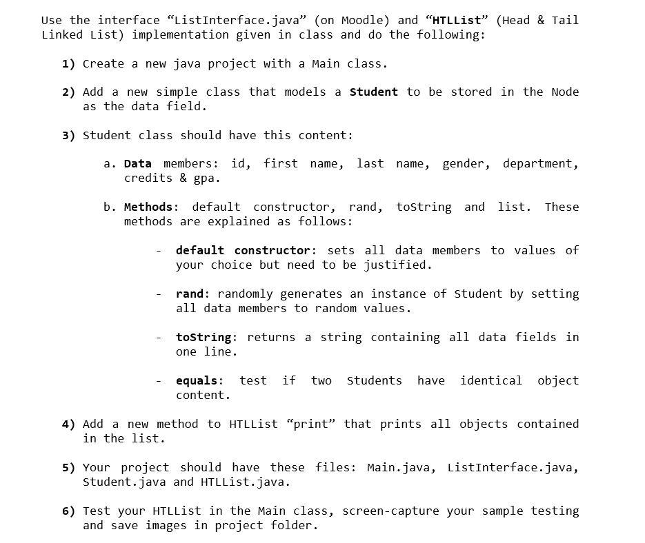 Solved public interface ListInterface { /** Adds a new | Chegg.com