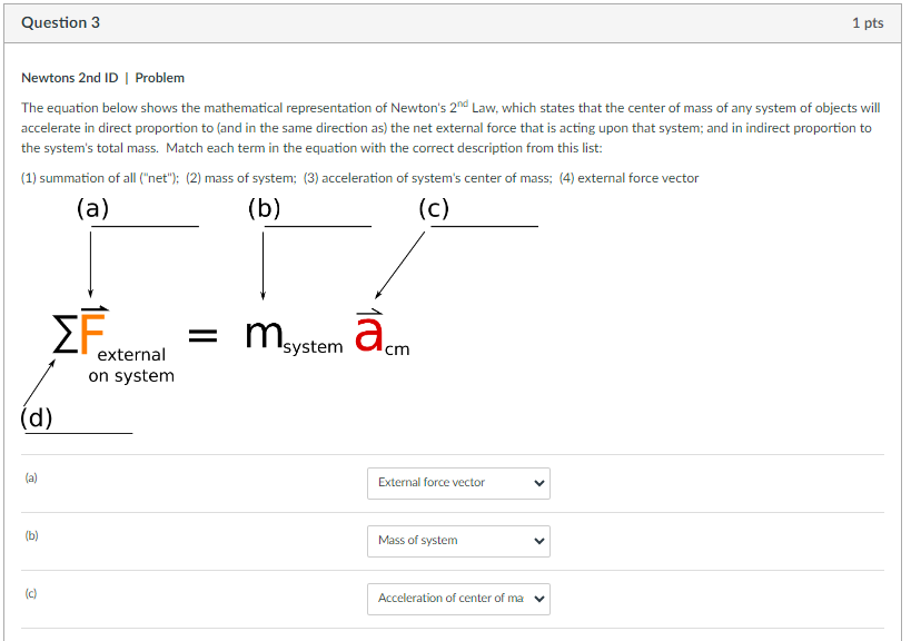 Solved Question 4Acceleration direction | ﻿ProblemA system | Chegg.com