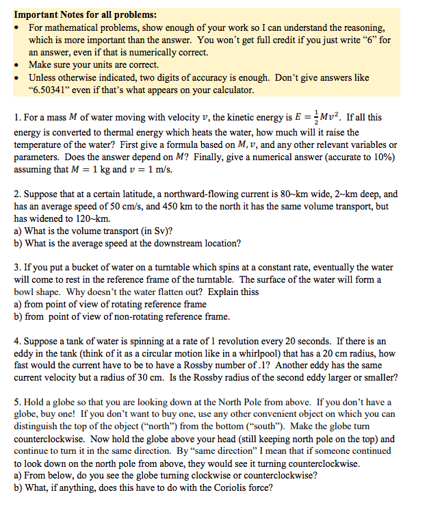 Solved Important Notes for all problems: For mathematical | Chegg.com