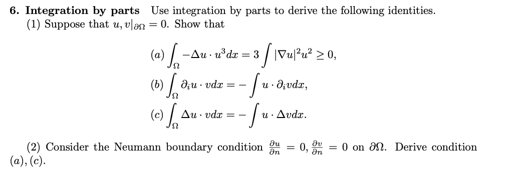 Solved 6. Integration by parts Use integration by parts to | Chegg.com